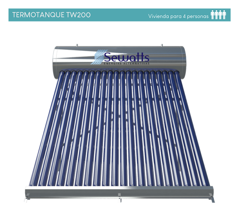 Termotanque Solar TW200 – SEWATTS